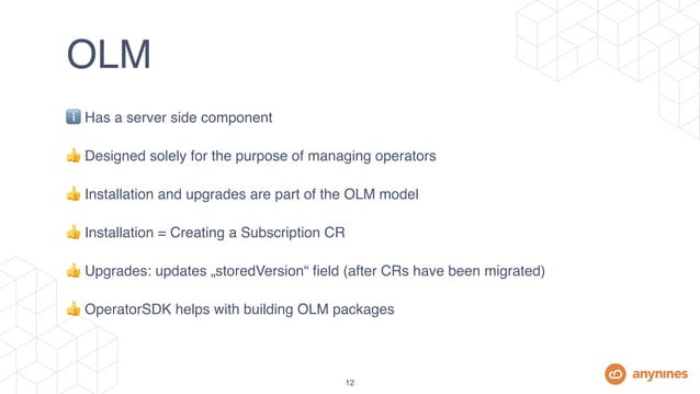 Operator Lifecycle Management | PPT