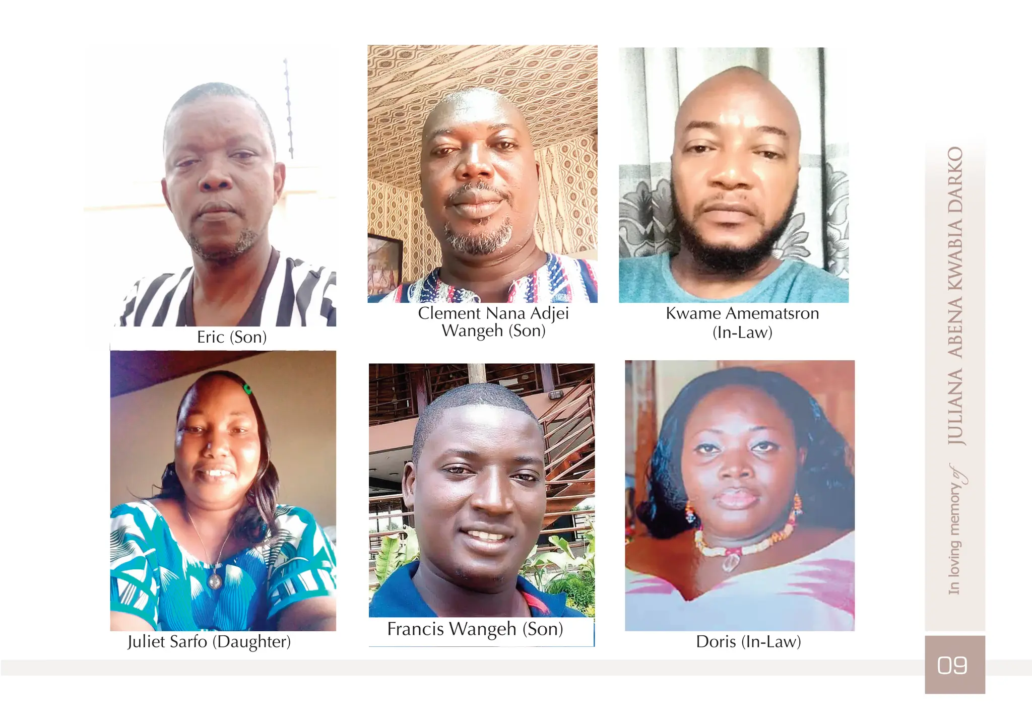 Funeral brochure of the late JULIANA ABENA KWABIA DARKO | PDF