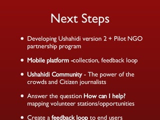 Crowdsourcing Crisis Information and Citizen media | PPT | Internet | Computing