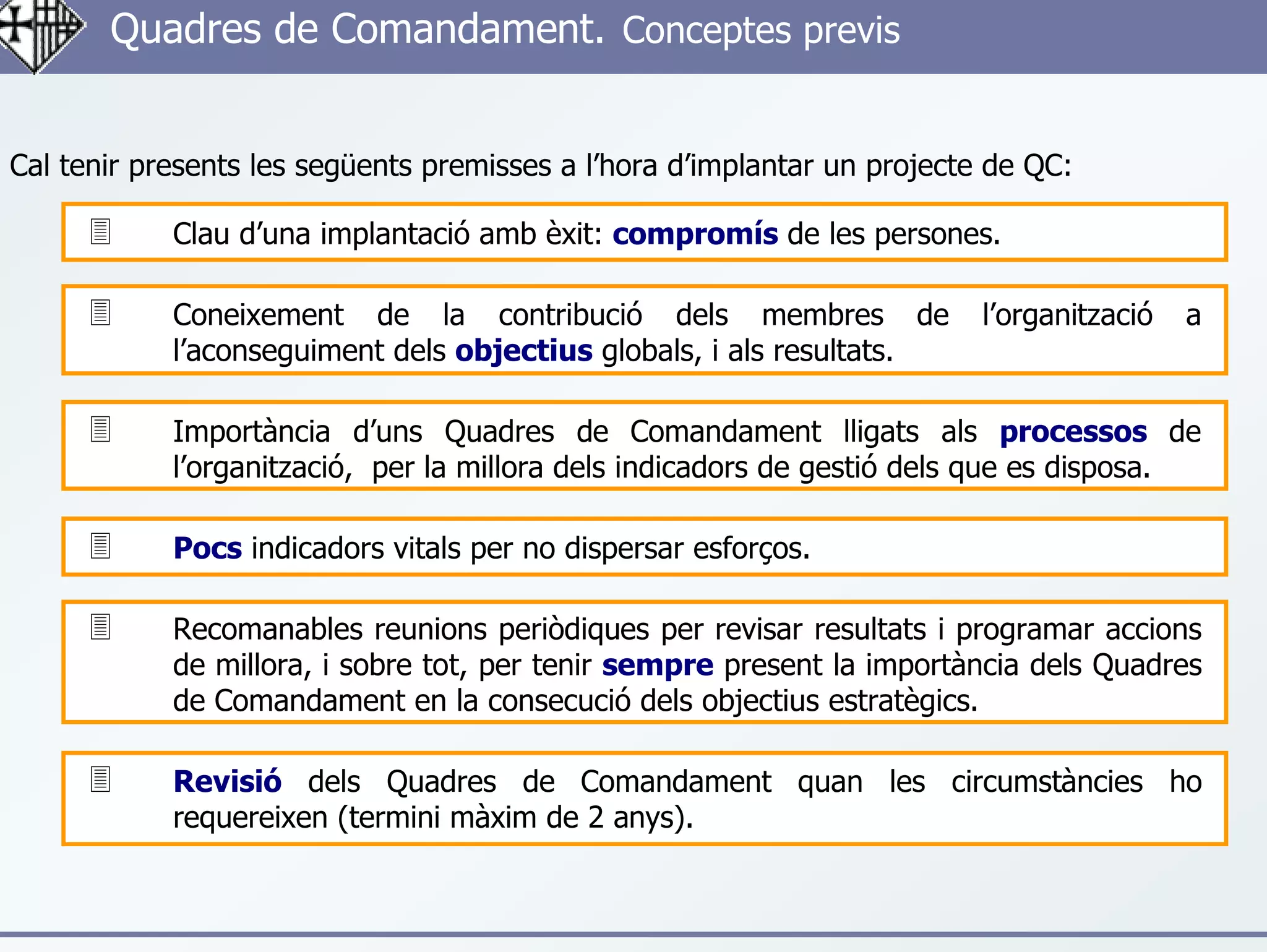 Quadres de comandament - Projecte de magatzem de dades corporatiu | PDF