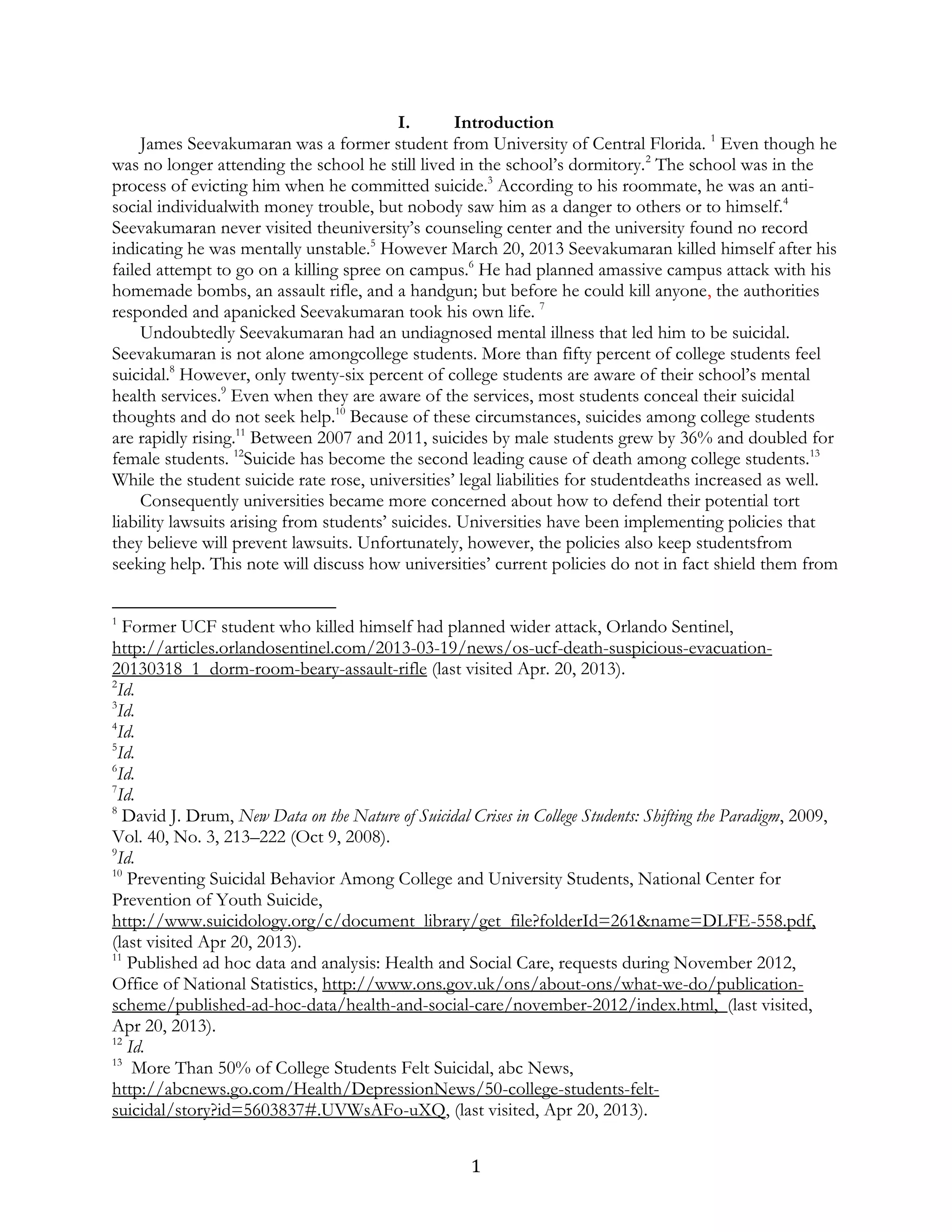 Juliana sleeper - Writing Sample CivLaw and Psychiatry | DOCX