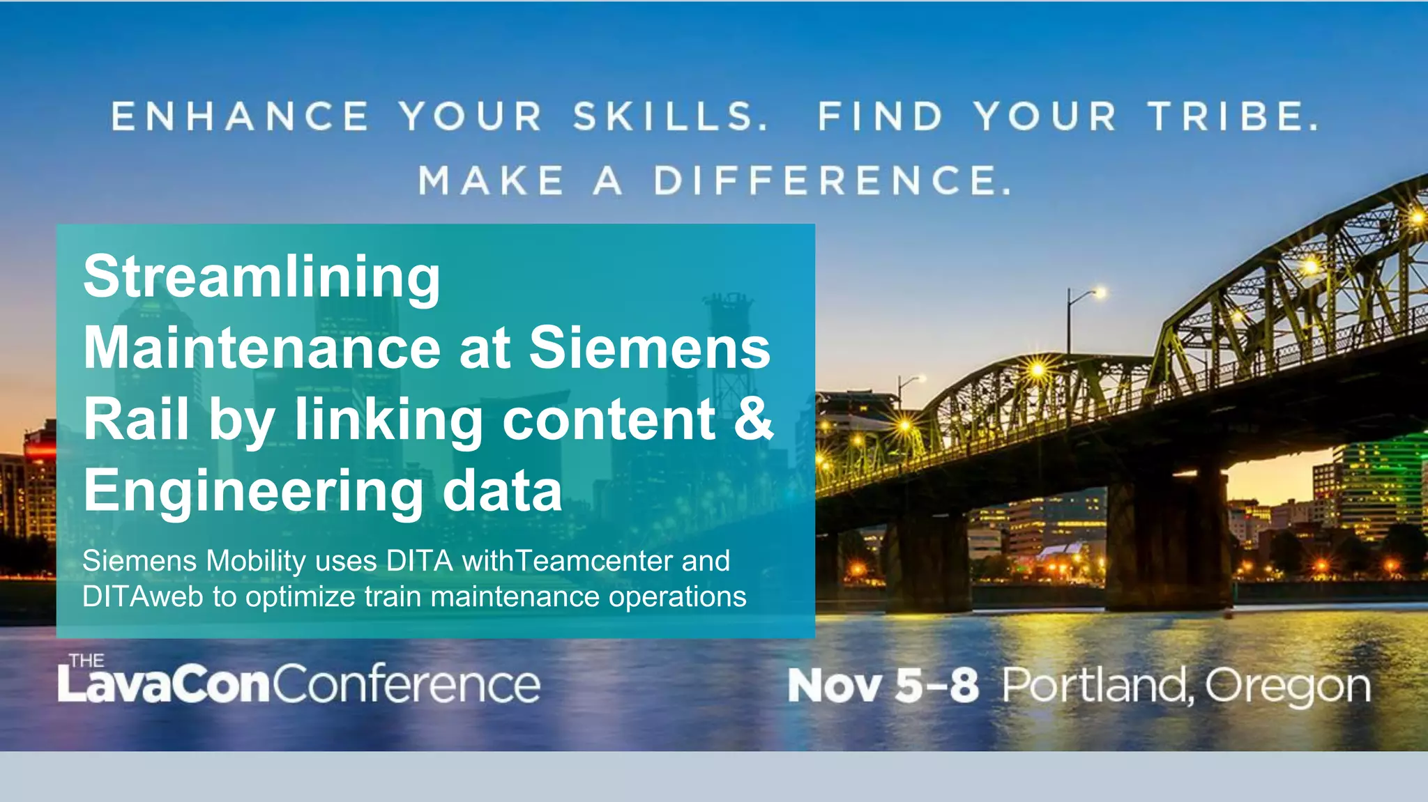 LavaCon 2017 - Case Study: Streamlining Maintenance at Siemens Rail by Linking Content and ...