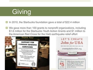 Julianne Rowe Starbucks CSR Report | PPTX