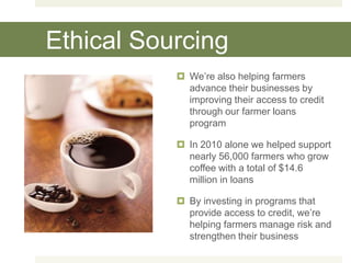 Julianne Rowe Starbucks CSR Report | PPT