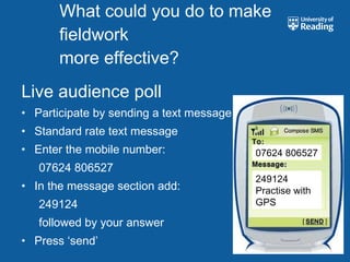 Fieldwork: What can we do to make it even better | PPT