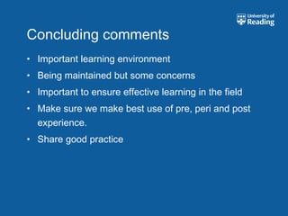 Fieldwork: What can we do to make it even better | PPT