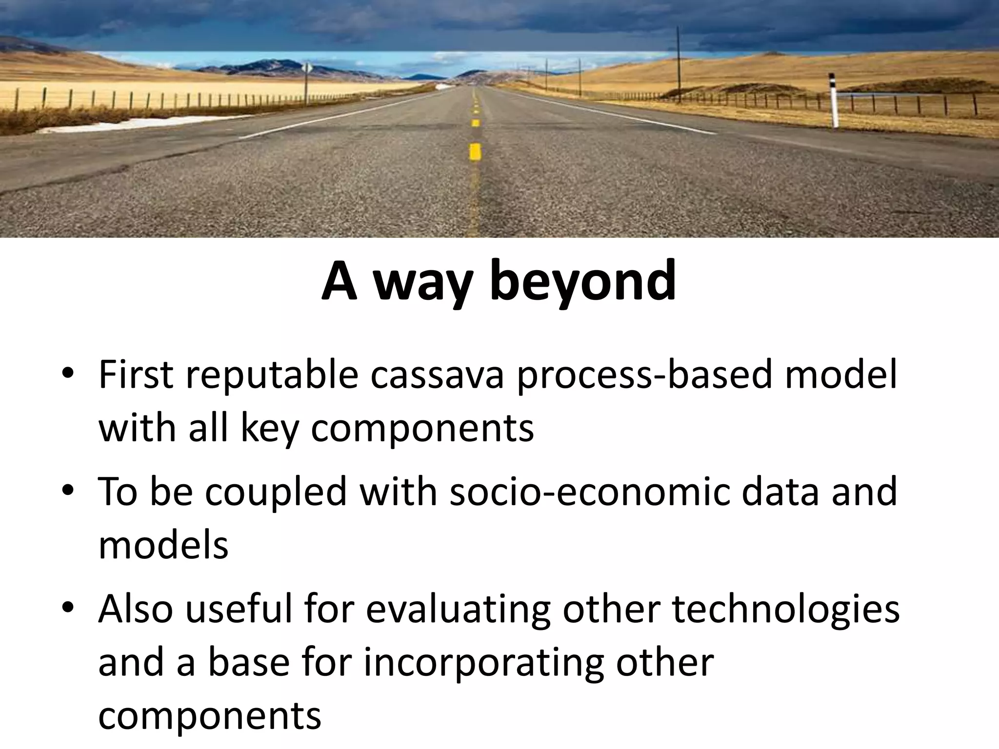 Julian R - CIATs Work on Cassava and Climate Change | PPTX