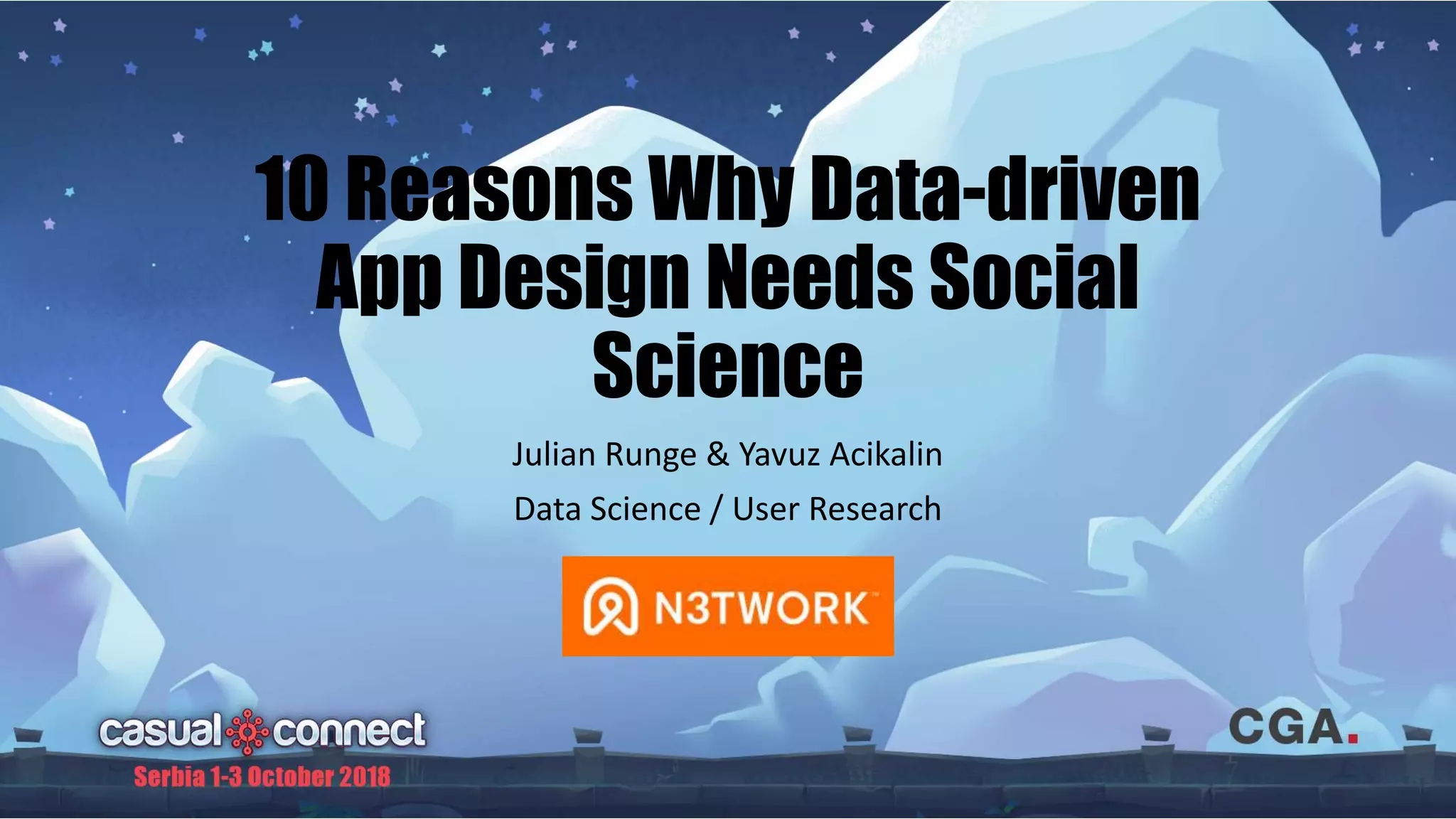 10 Reasons Why Data-driven App Design Needs Social Science | Julian Runge | PPTX