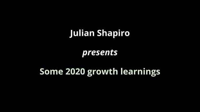 Julian shapiro slides | PPT