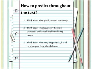 Making Predictions While Reading | PPTX