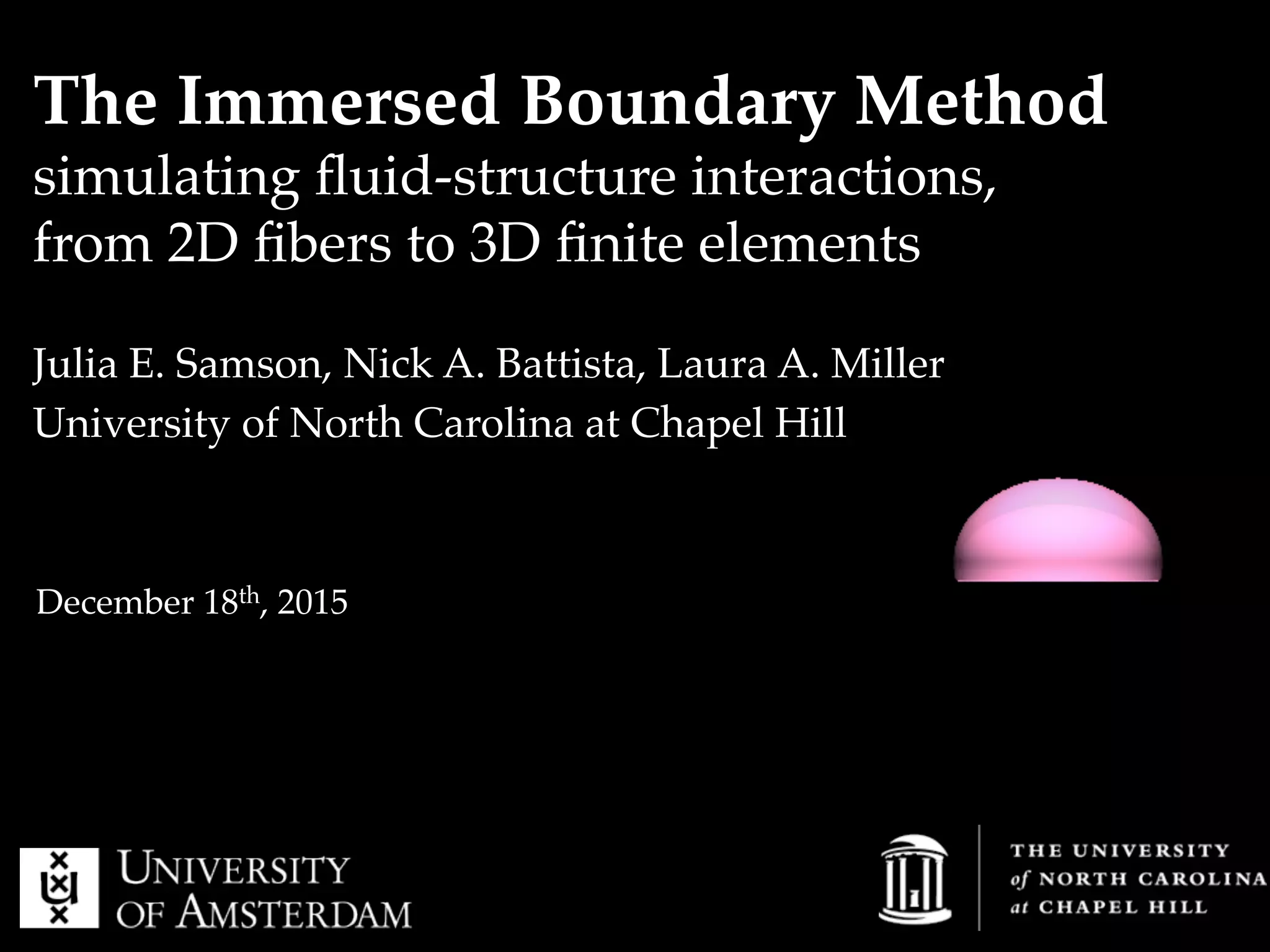 The immersed boundary method, from 2D fibres to 3D finite elements | PDF
