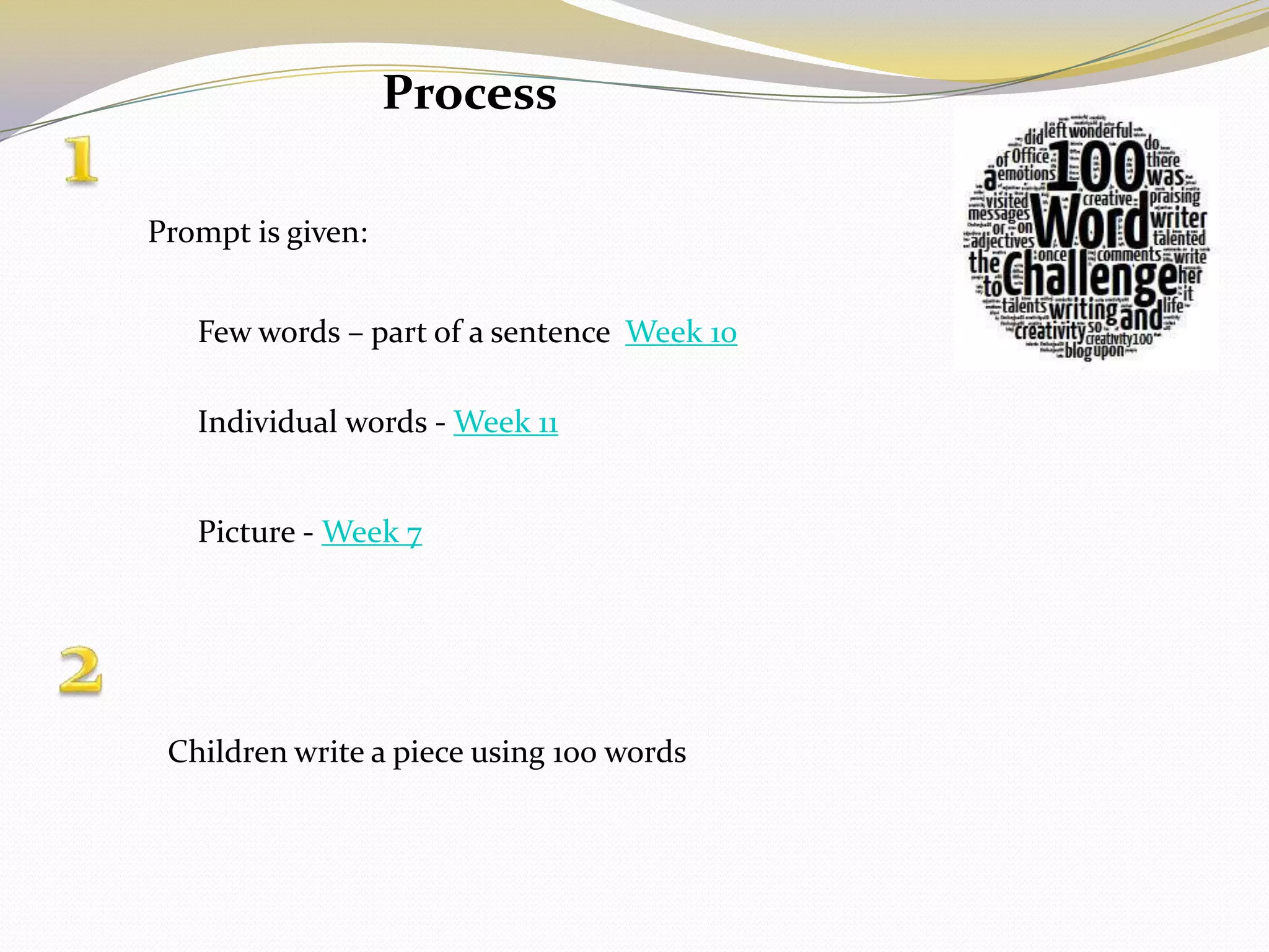 Julia Skinner's 100 Word Challenge | PPTX | Homework and Study | Education