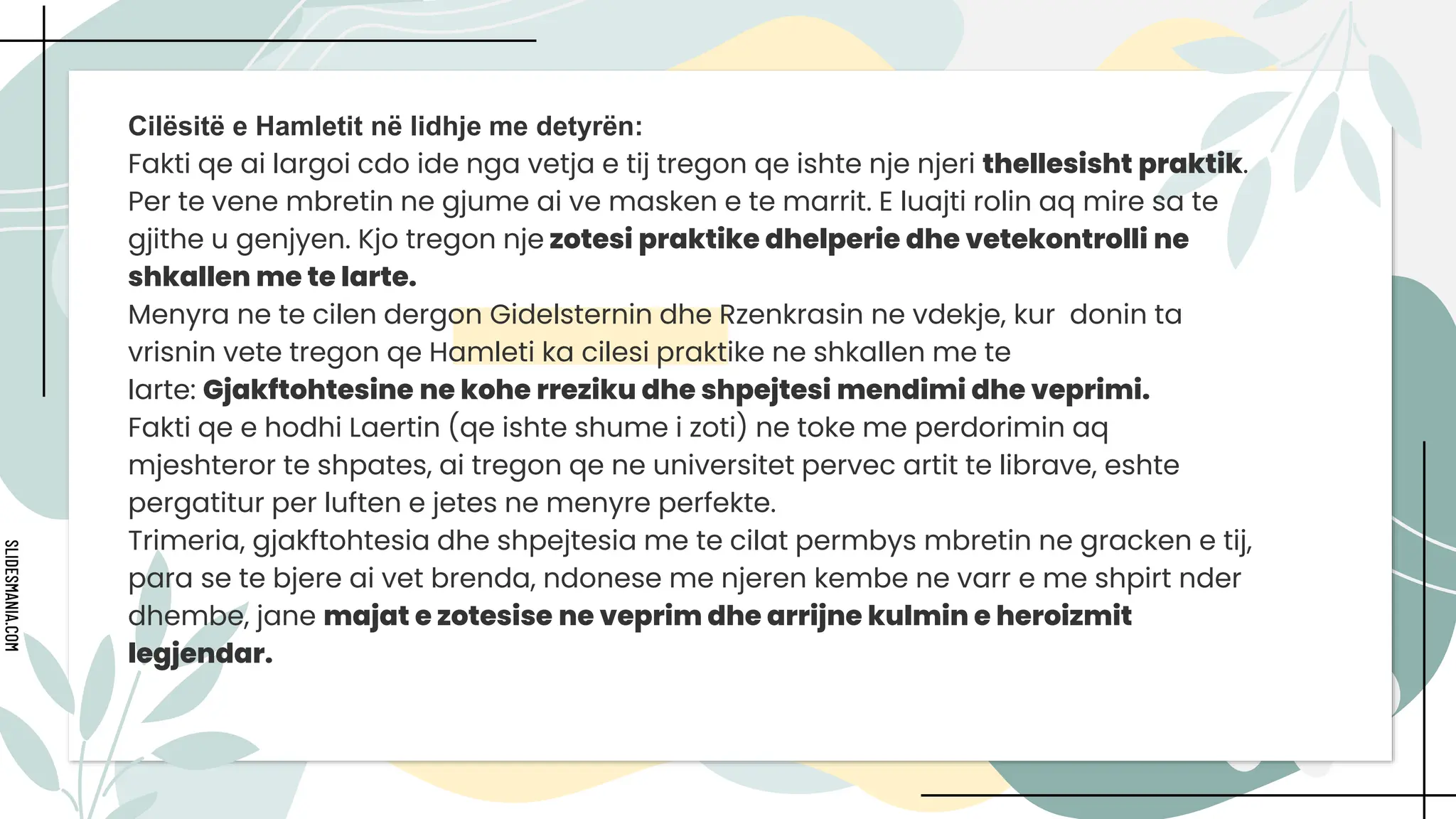 Bised letrare hamleti. William Shakespeare | PPTX