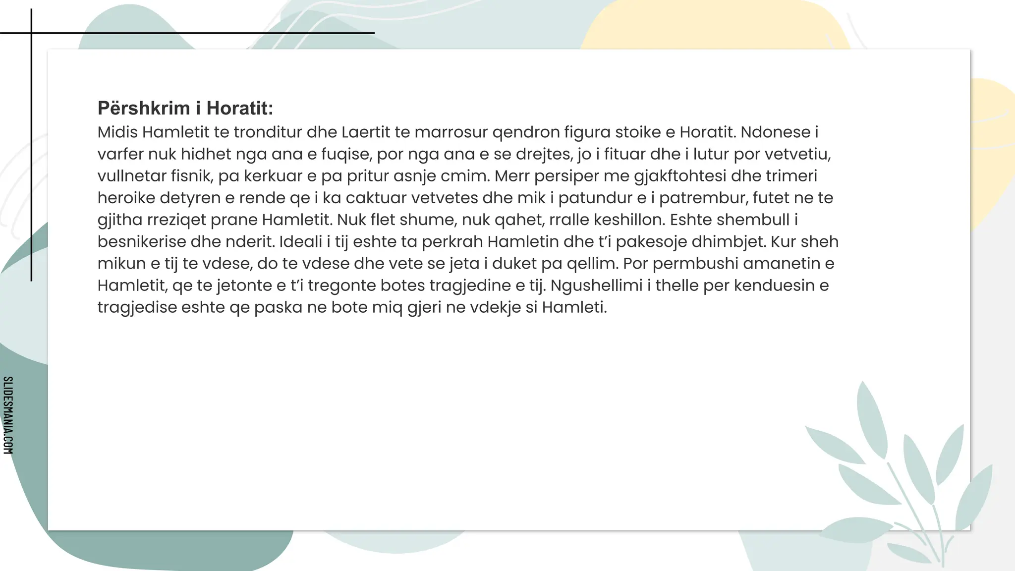 Bised letrare hamleti. William Shakespeare | PPTX