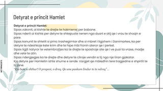 Bised letrare hamleti. William Shakespeare | PPTX