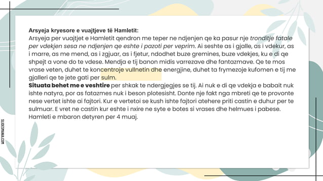 Bised letrare hamleti. William Shakespeare | PPTX