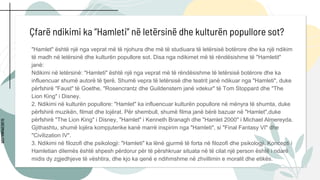 Bised letrare hamleti. William Shakespeare | PPTX