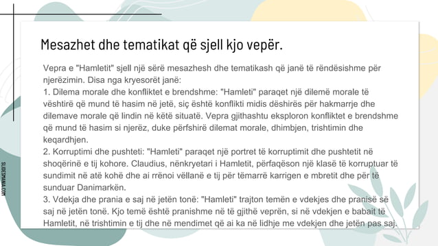 Bised letrare hamleti. William Shakespeare | PPTX