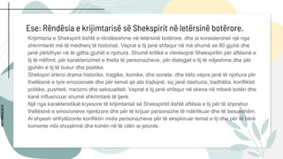 Bised letrare hamleti. William Shakespeare | PPTX