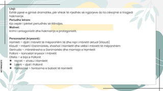 Bised letrare hamleti. William Shakespeare | PPTX