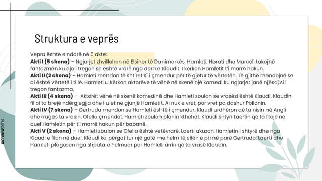 Bised letrare hamleti. William Shakespeare | PPTX