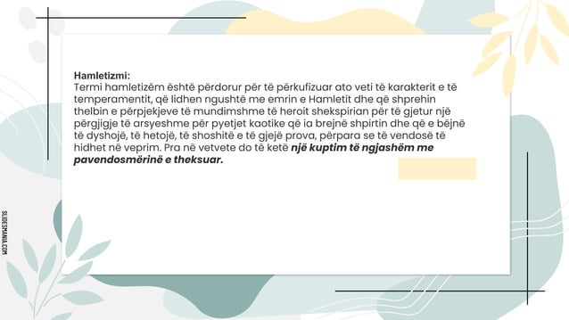 Bised letrare hamleti. William Shakespeare | PPTX