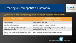 Creating Cosmopolitan Thinkers and Communicators Using the Dialogical Approach | PPTX