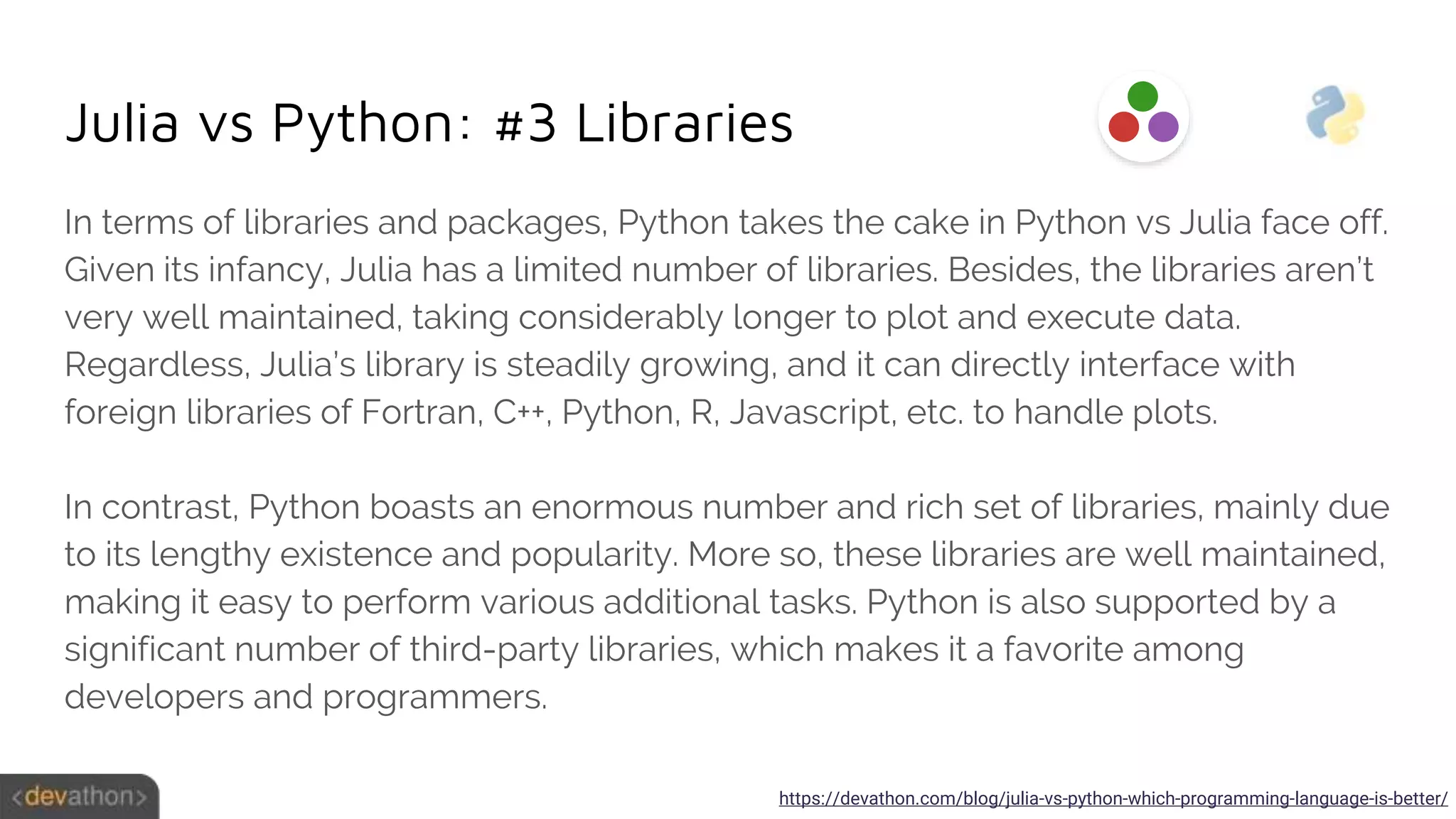 Julia vs Python 2020 | PPTX
