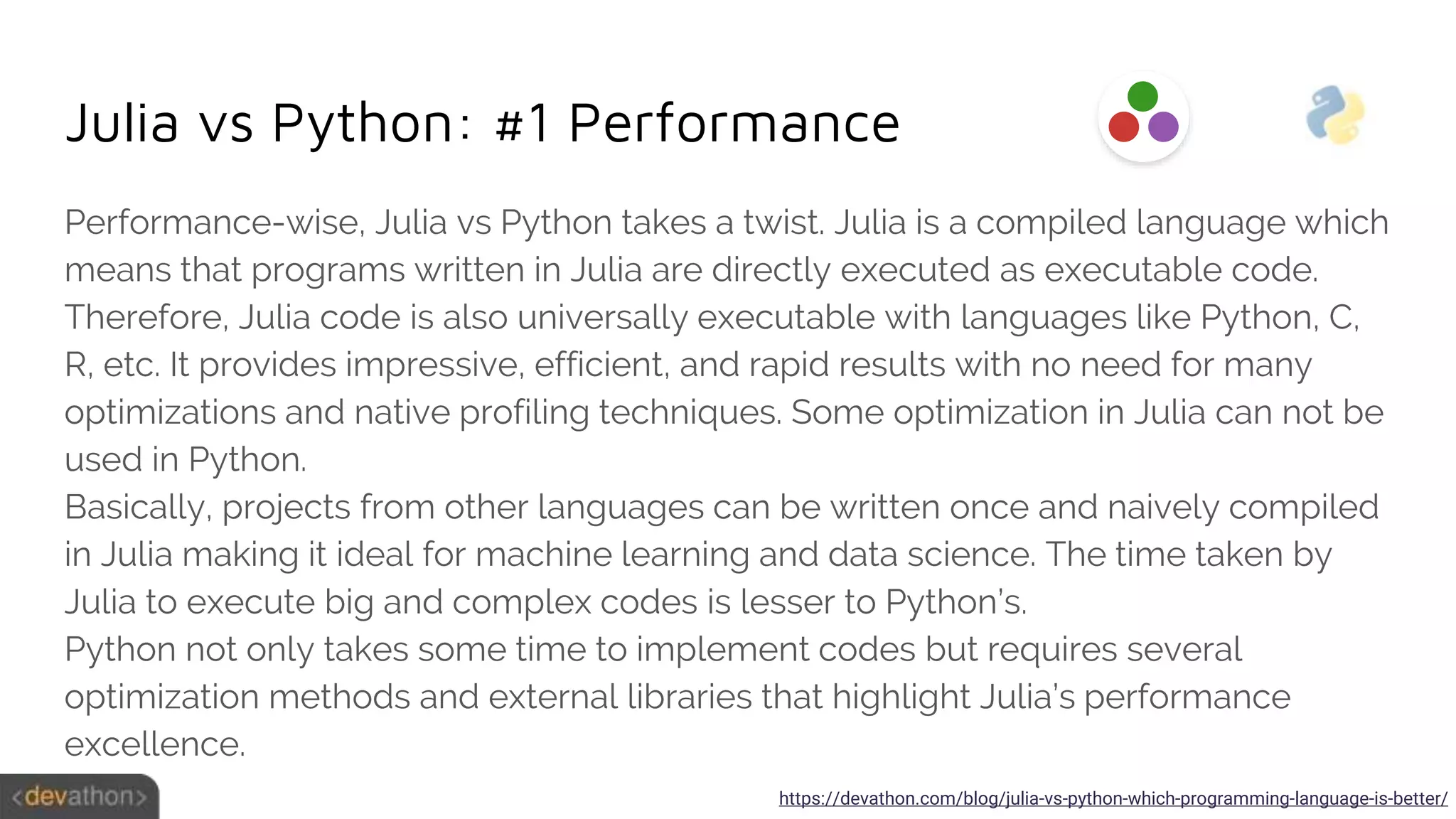Julia vs Python 2020 | PPTX