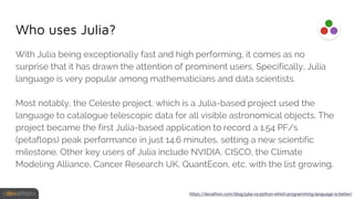 Julia vs Python 2020 | PPTX