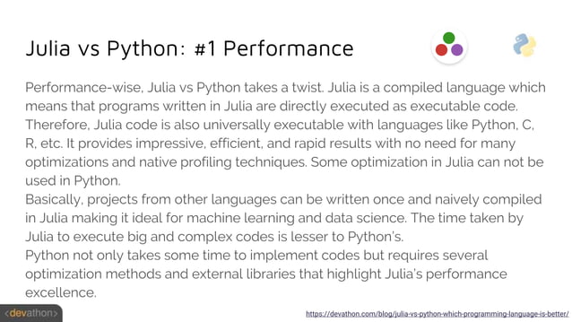 Julia vs Python 2020 | PPTX