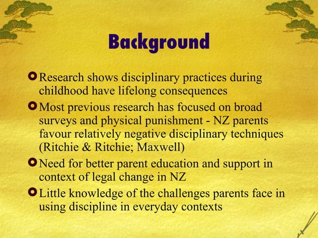 Julie Lawrence Anne Smith - Family Discipline In Context | PPT