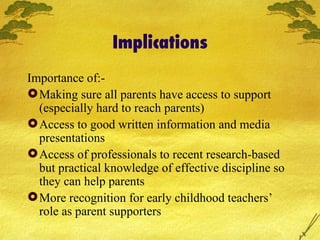 Julie Lawrence Anne Smith - Family Discipline In Context | PPT