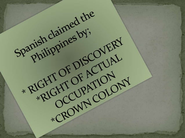 The Philippines under Spanish rule | PPTX