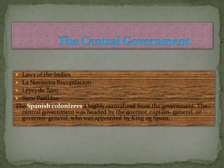 The Philippines under Spanish rule | PPTX