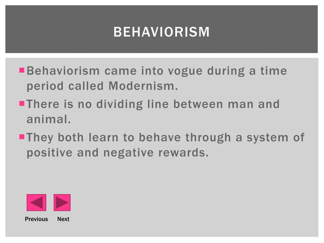 Juliebecker behaviorism | PPTX