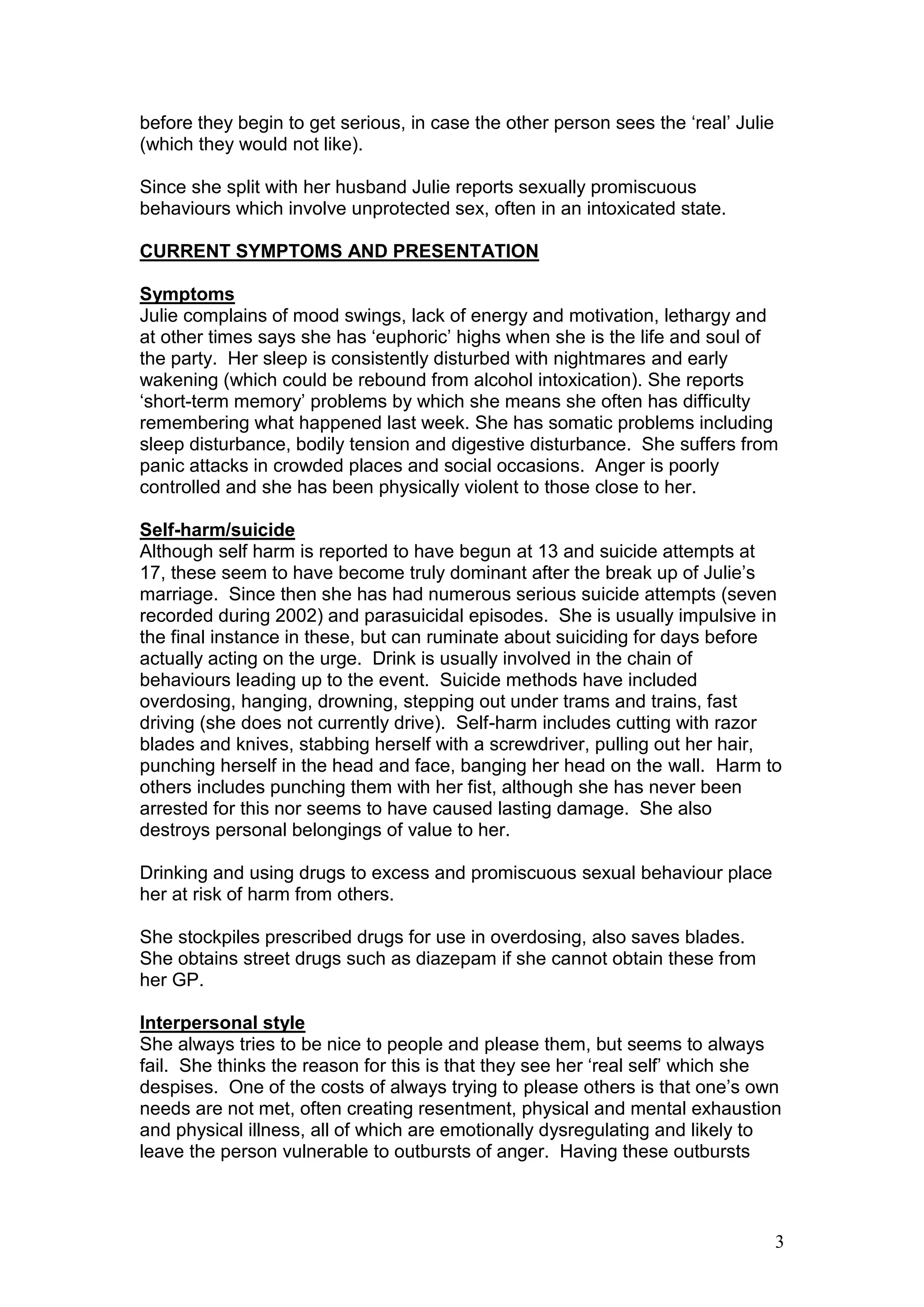 Julie case study | PDF