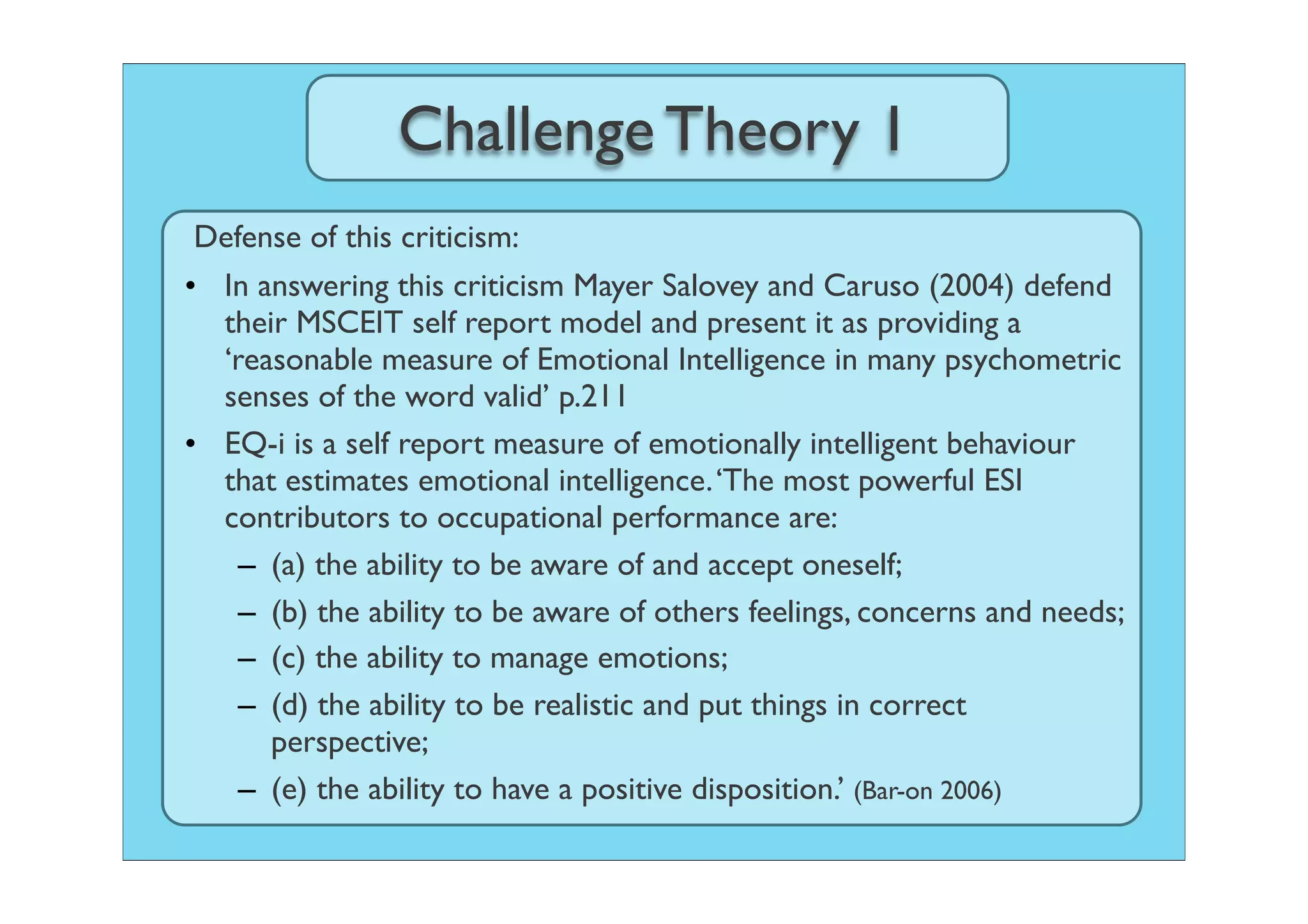 Challenging The Theories | PPT