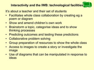 How are primary teachers’ pedagogy and practice affected by using an ...