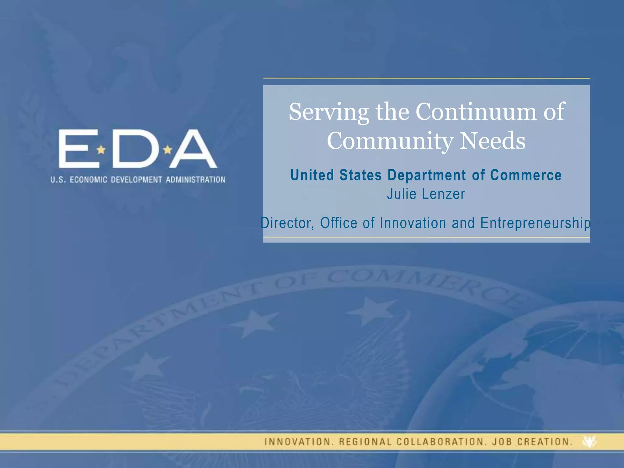 Serving the Continuum of Community Needs | PPTX