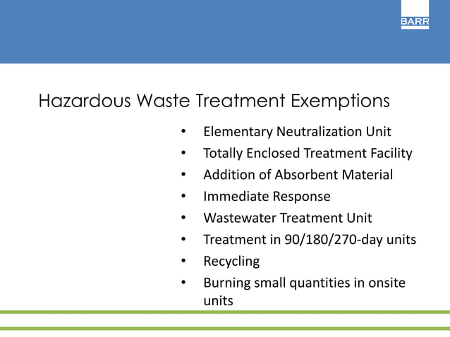 Marks, Julie, Barr Engineering, How to Treat Hazardous Waste Without ...