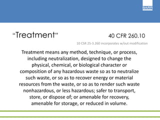 Marks, Julie, Barr Engineering, How to Treat Hazardous Waste Without ...