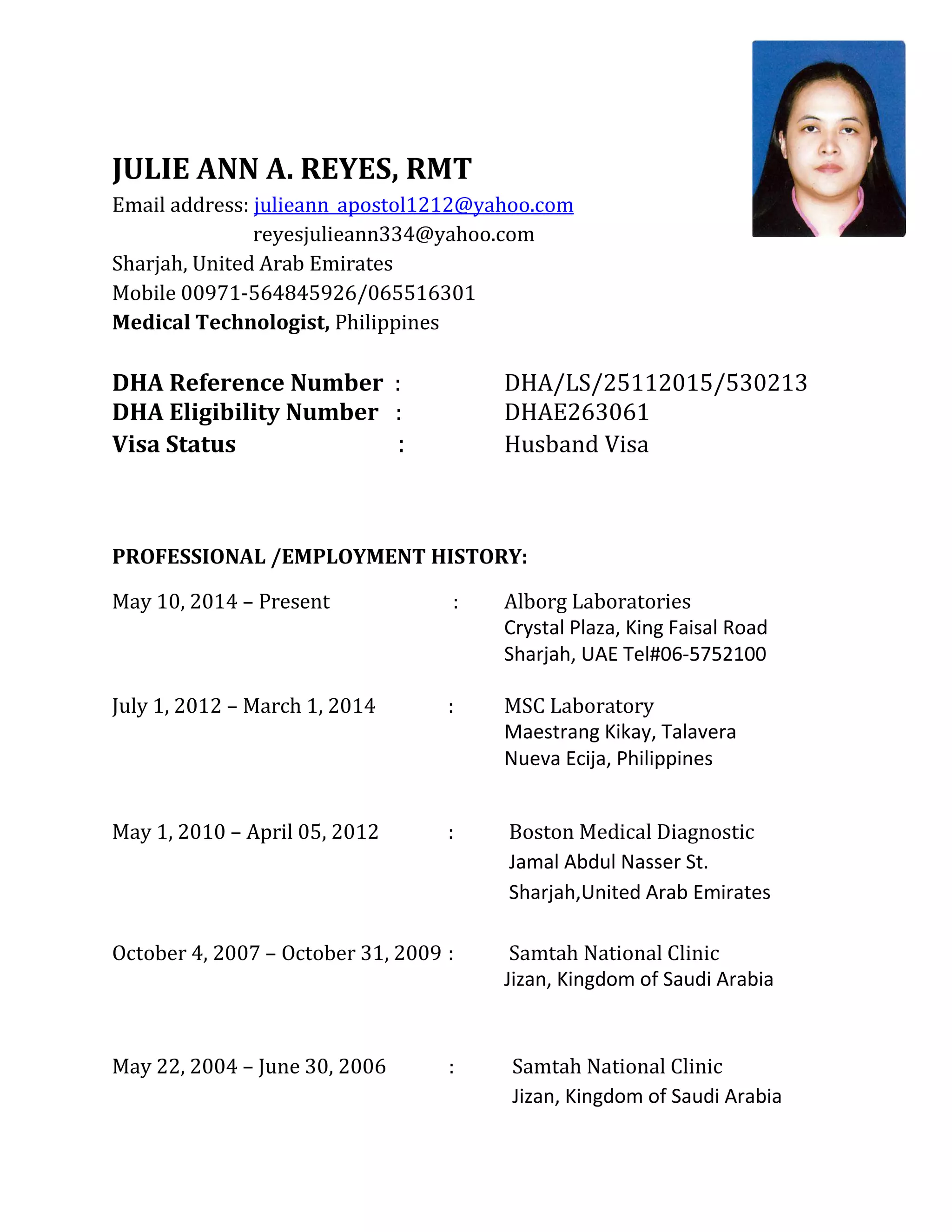 Julie msc samtah updated cvdha.compressed | PDF