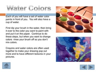 Visual Arts Kindergarten | PPTX