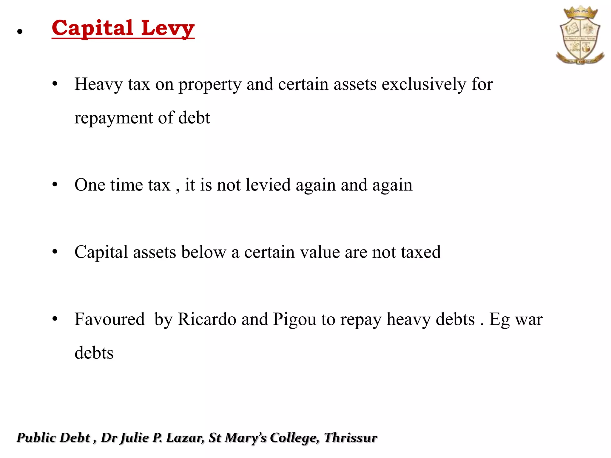 Economics:Public Debt | PPTX