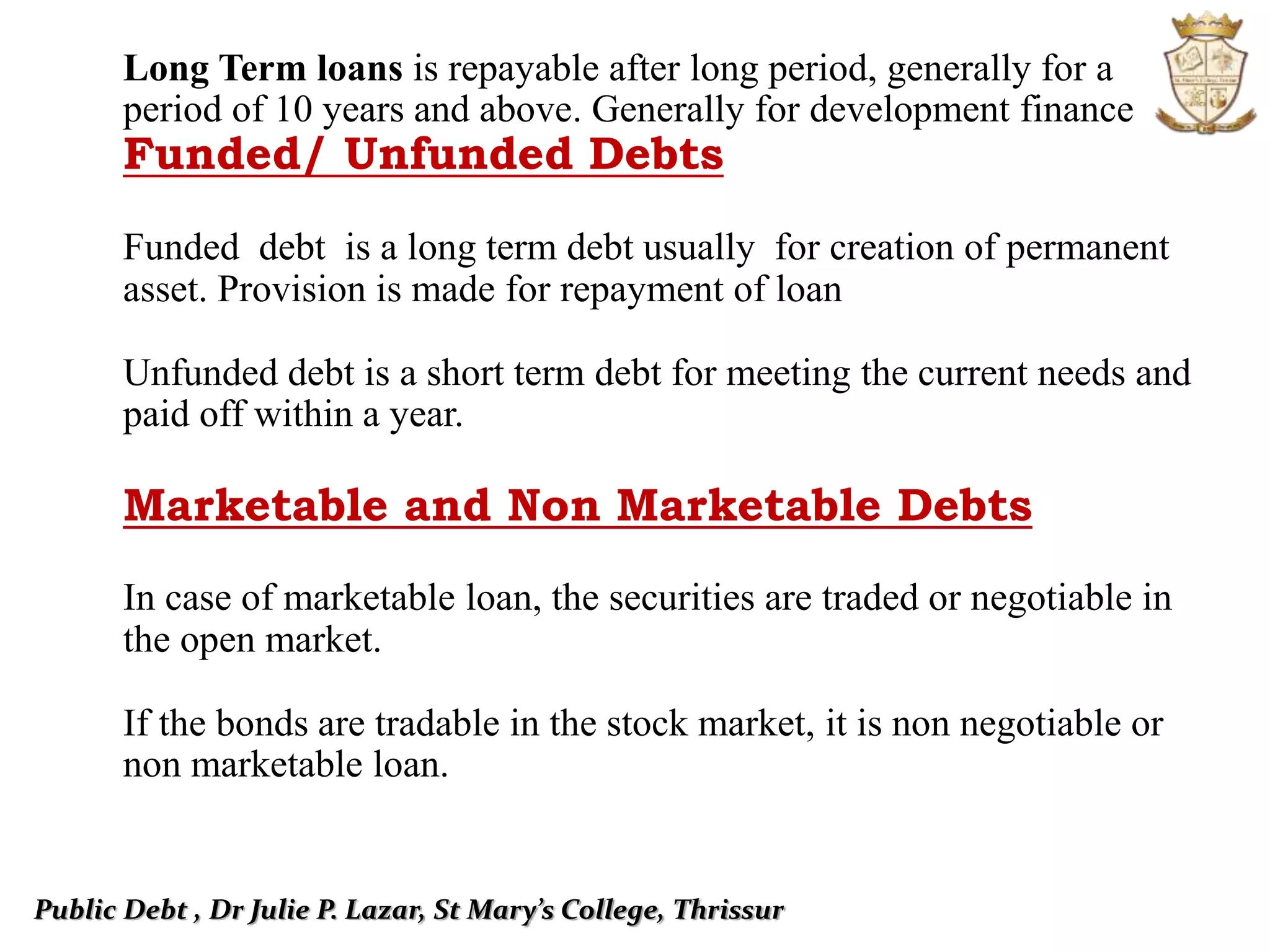 Economics:Public Debt | PPTX