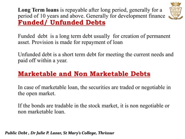 Economics:Public Debt | PPTX