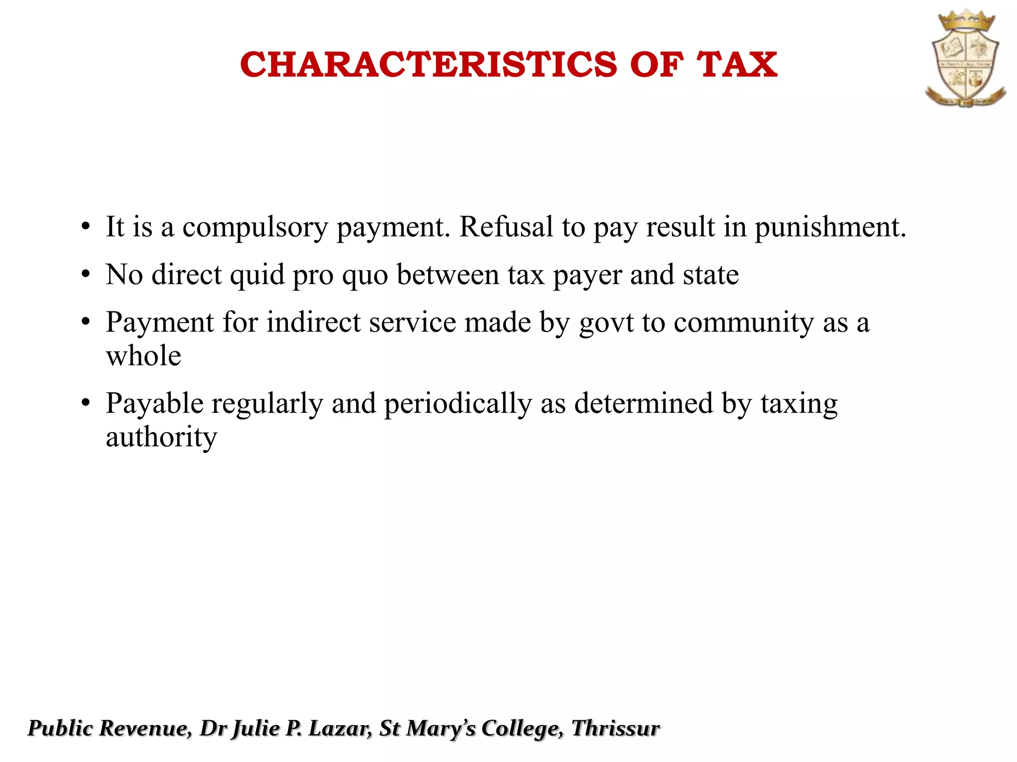 Economics:Public Revenue | PPT