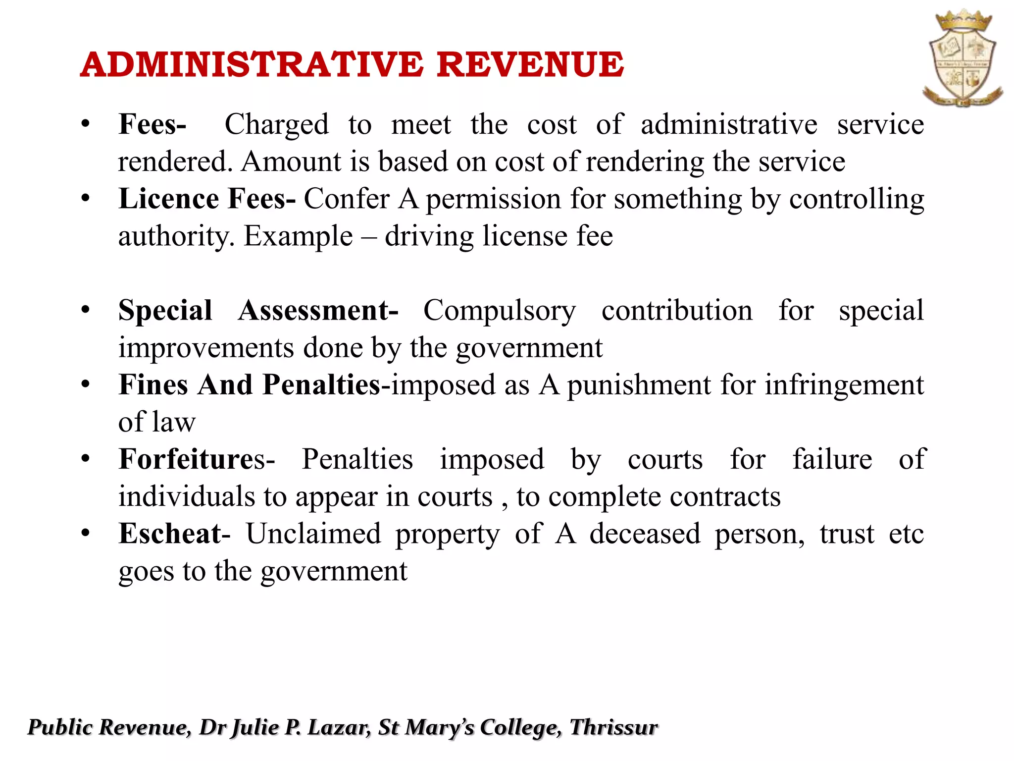 Economics:Public Revenue | PPT