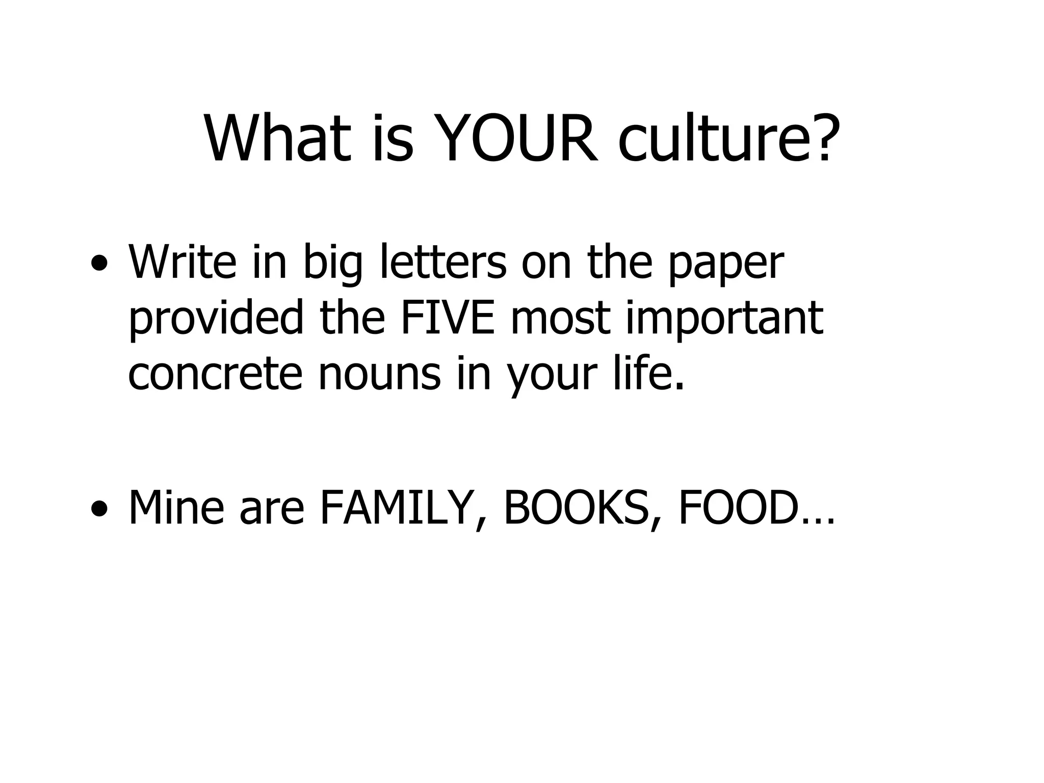 Julie's intro to culture | PPT